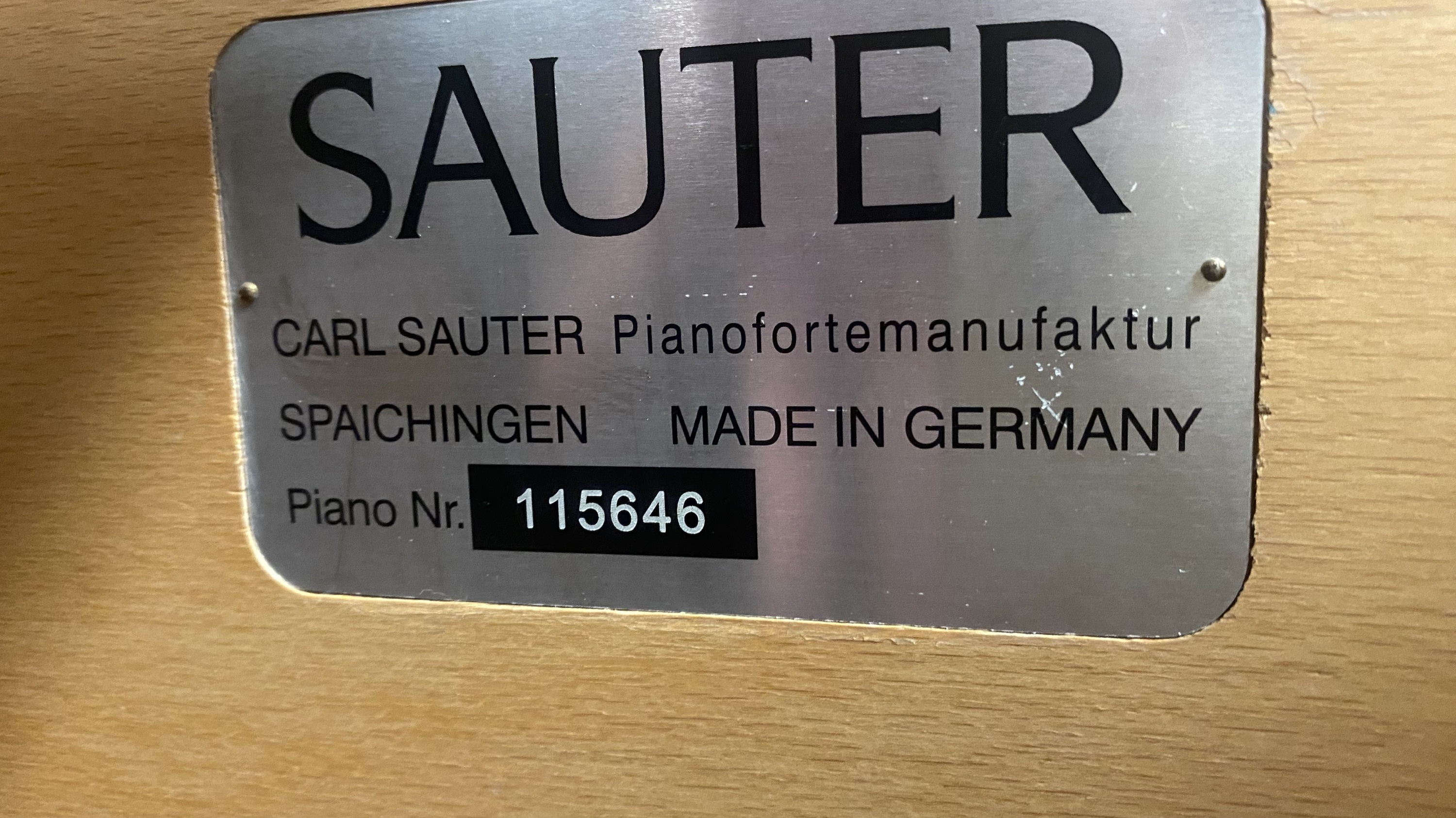 SAUTER 130 German Made 52” Upright Piano (made in 2009) | Worldwide Piano